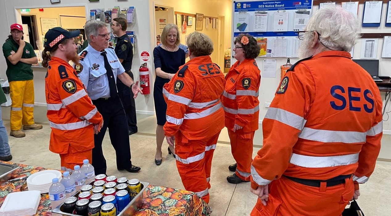 Visit to the Lowood SES Branch | Government House Queensland